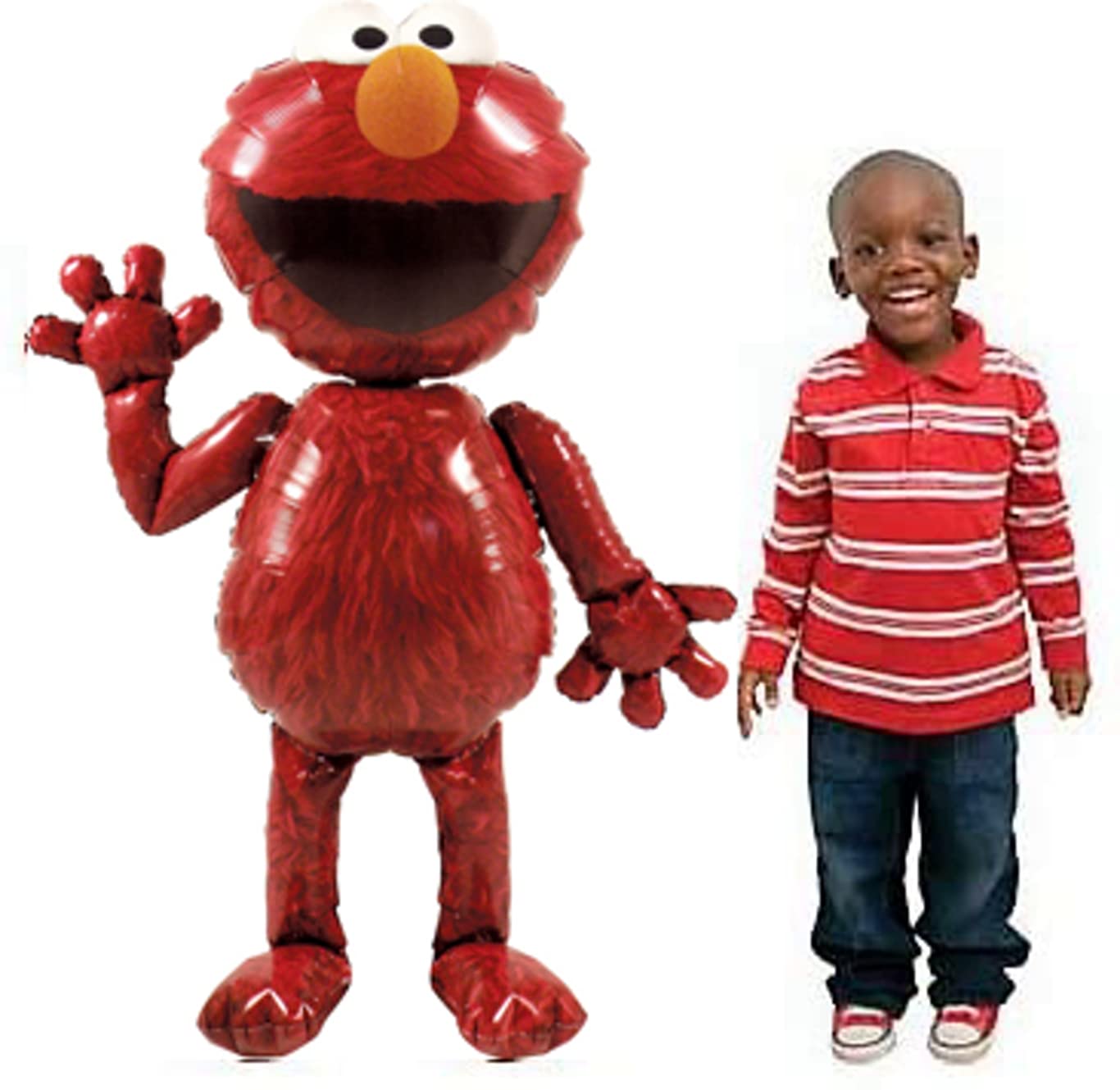 Anagram Elmo and Friends Birthday Party Supplies Balloon Bouquet Decorations with Giant Airwalker Balloon