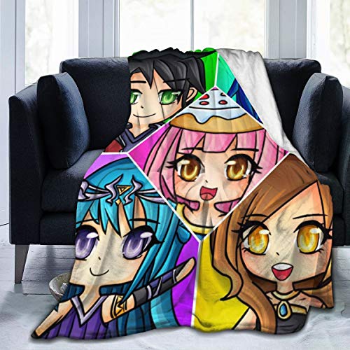 Its-Funneh All Protagonists Blankets Super Soft Warm Faux Fur Throw Blanket -Ultra-Soft Micro Fleece Blanket Twin, Warm, Lightweight, Pet-Friendly, Throw for Home Bed, Sofa & Dorm,50x40 Inch