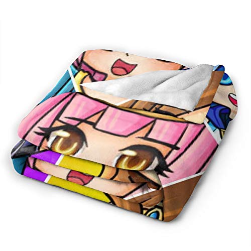 Its-Funneh All Protagonists Blankets Super Soft Warm Faux Fur Throw Blanket -Ultra-Soft Micro Fleece Blanket Twin, Warm, Lightweight, Pet-Friendly, Throw for Home Bed, Sofa & Dorm,50x40 Inch