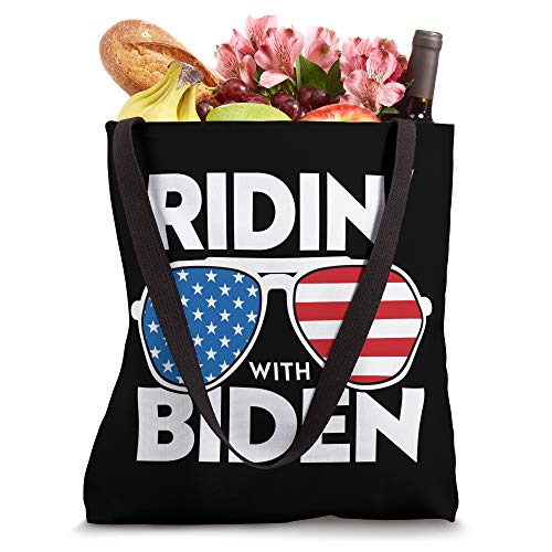 Ridin' with Biden - Cool Uncle Joe USA Aviator Vote 2020 Tote Bag