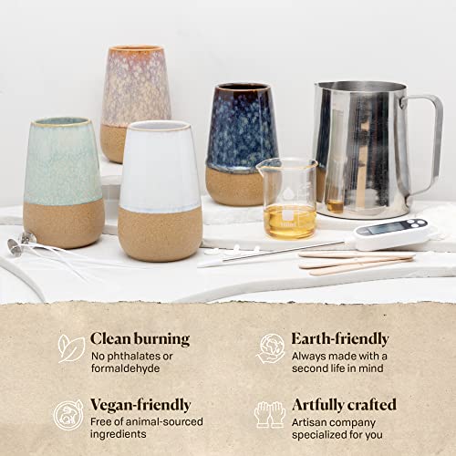 Paddywax Candles Kin Collection, Naturally Scented Candle, 10 Ounces, Jasmine + Bamboo