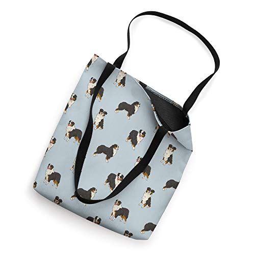Black Tri Aussie Australian Shepherd Mom Dog Lover Tote Bag