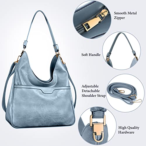 NUBILY Handbags For Women Leather Purses and Handbags Large Crossbody Bags with Adjustable Shoulder Strap