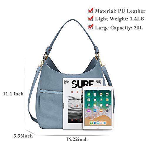 NUBILY Handbags For Women Leather Purses and Handbags Large Crossbody Bags with Adjustable Shoulder Strap