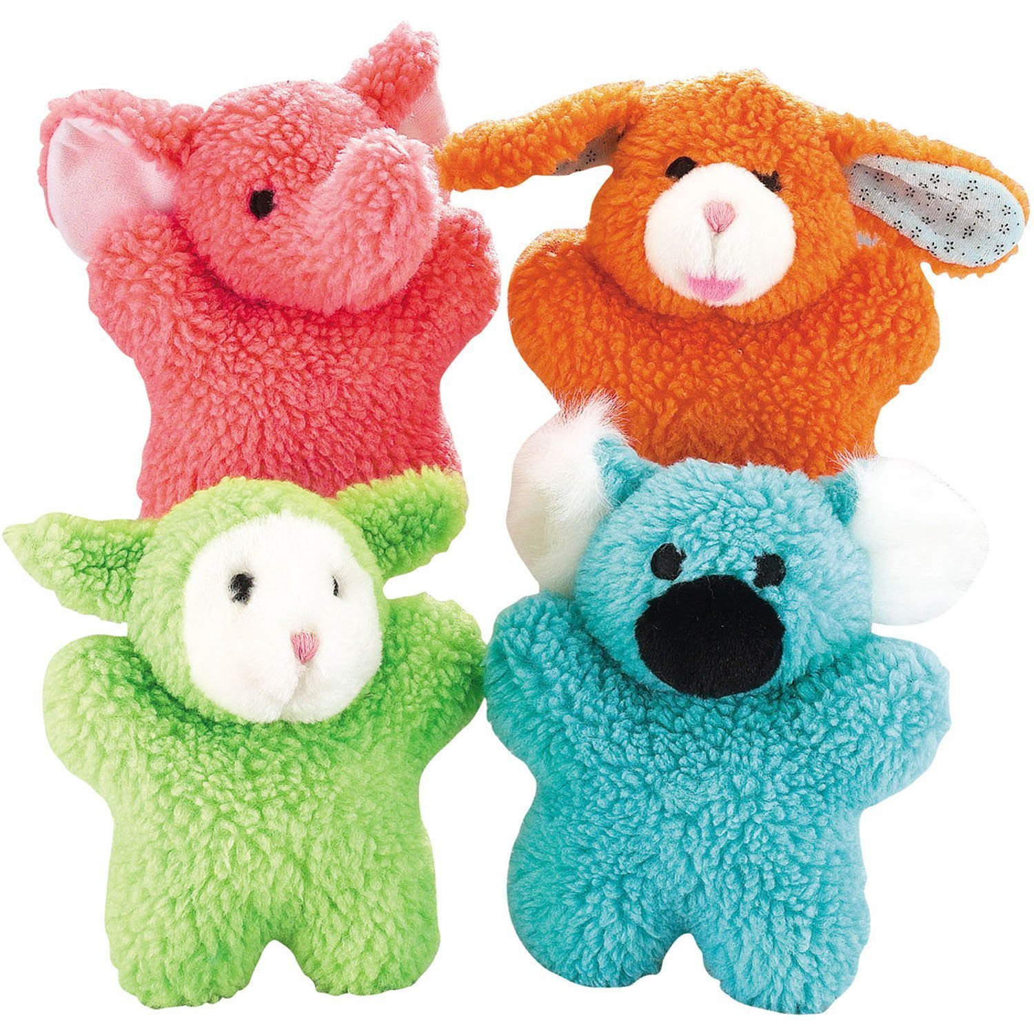 Zanies Cuddly Berber Baby Elephant Dog Toys, Pink 8-Inch