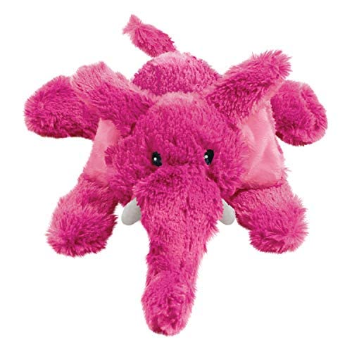 KONG - Cozie Elmer Elephant - Indoor Cuddle Squeaky Plush Dog Toy - for Medium Dogs…