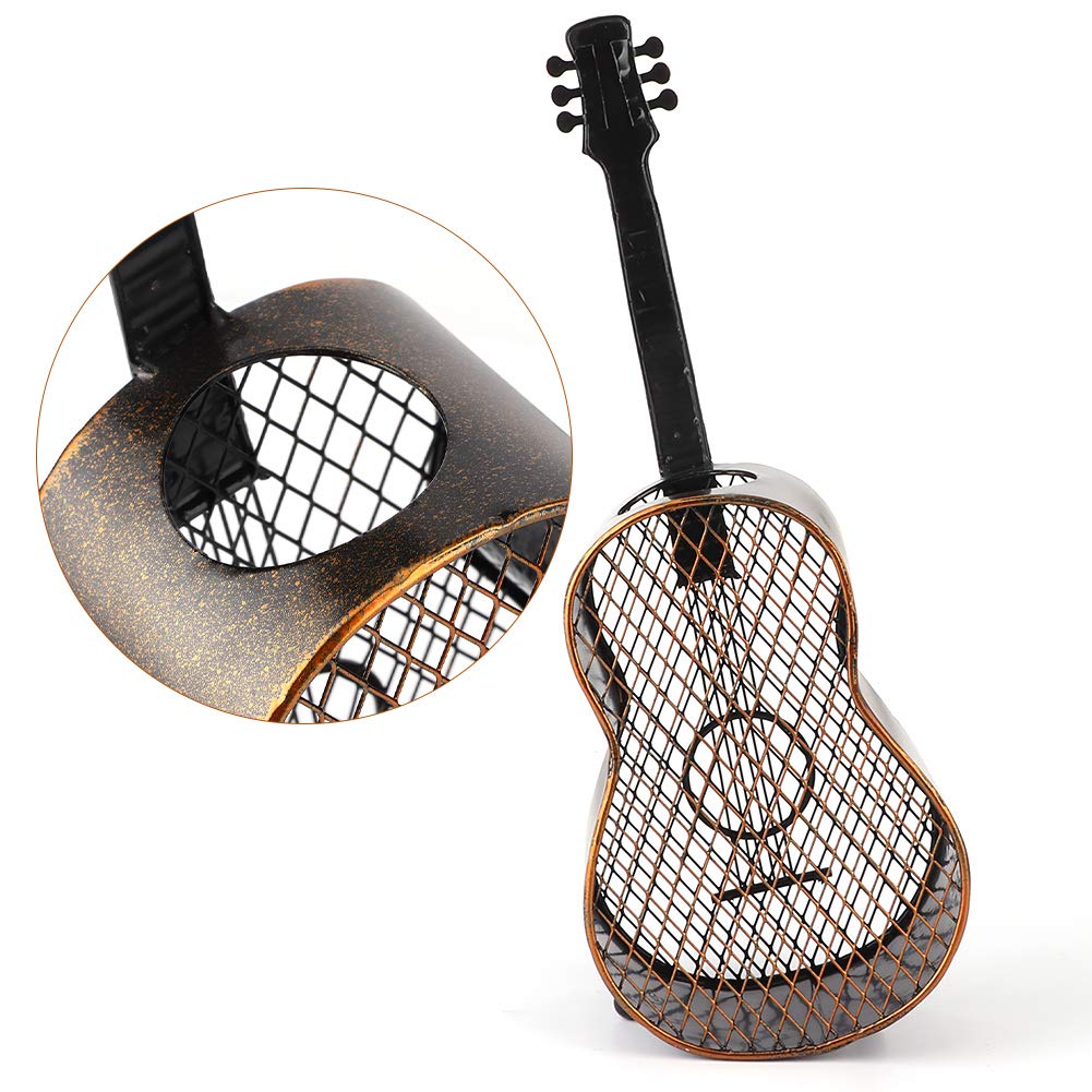 Guitar Shaped Box Cork Holder, Guitar Shaped Wine Cork Container Wine Bottle Stopper Organizer Home Decoration