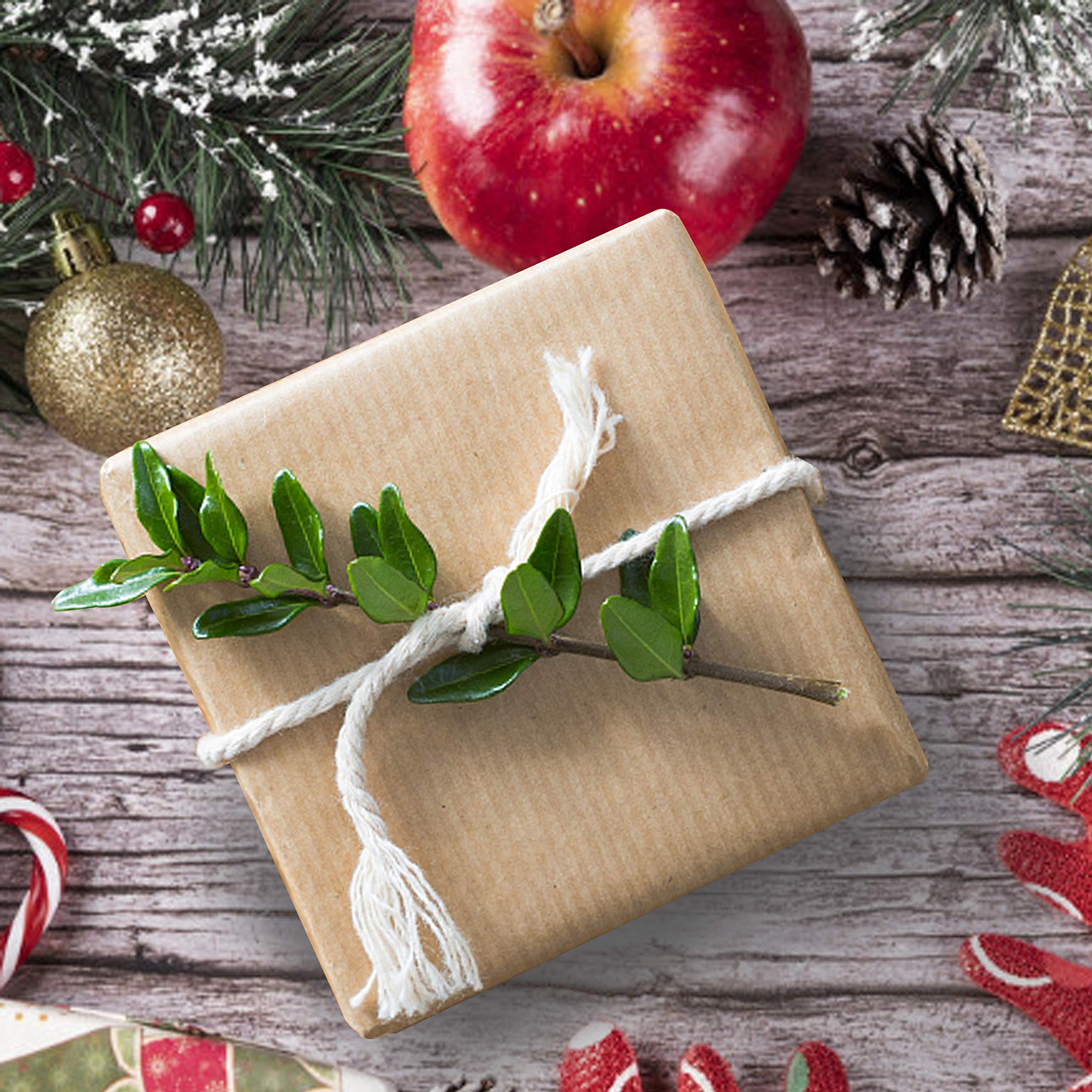 JOYIN 15 PCS Kraft Gift Box 8’’x8’’x4’’, Brown Cardboard Square Boxes, Gift Wrap for Christmas Holiday, Festive Xmas Wrapping Cupcake DIY Boxes