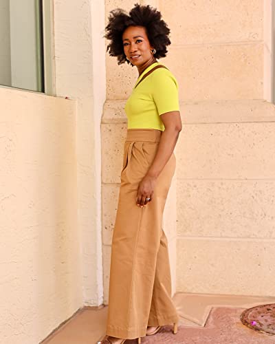The Drop Women's Sulphur Spring Asymmetric Neckline Knit Top by @kass_stylz, 3X, Plus Size