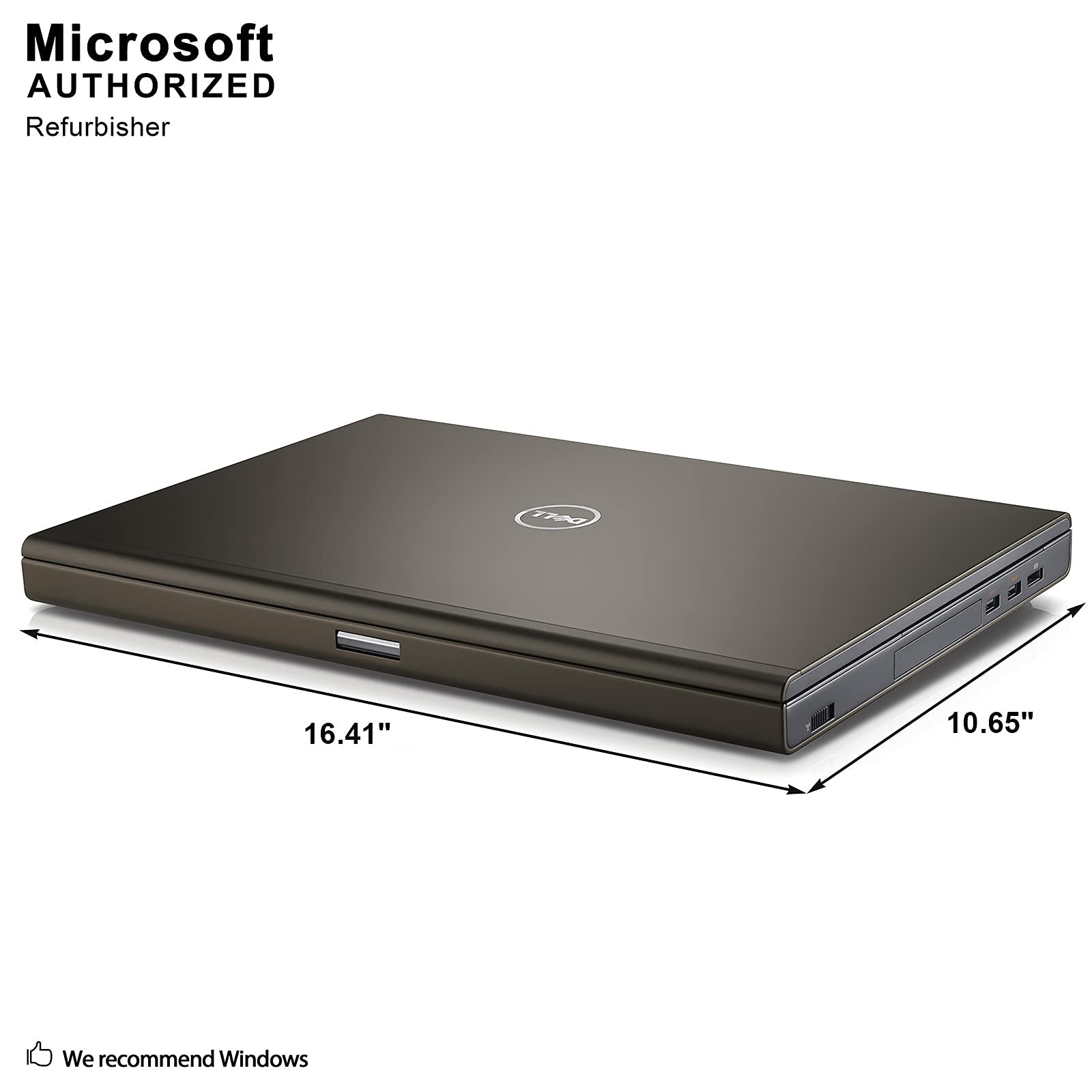 Dell Precision M6600 17.3 Inch Workstation Laptop, Intel Core i7-2720QM up to 3.3GHz, 8G DDR3, 500G, VGA, HDMI, DP, Windows 10 Pro 64 Bit Multi-Language Support English/French/Spanish(Renewed)