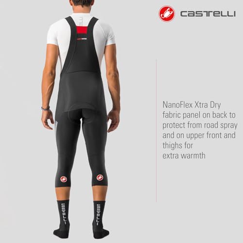 CASTELLI Men's Sorpasso ROS Bibknicker for Road and Gravel Biking I Cycling - Black Reflex - XX-Large
