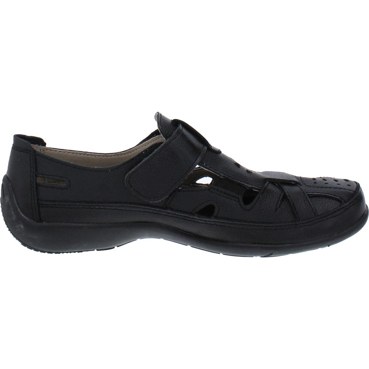 Ros Hommerson Womens Candid Leather Slip-On Mary Janes Black 7 Super Slim (SS)