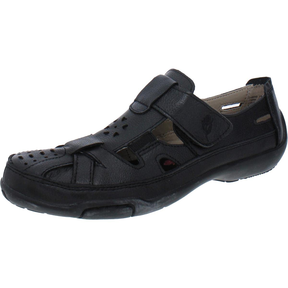 Ros Hommerson Womens Candid Leather Slip-On Mary Janes Black 7 Super Slim (SS)
