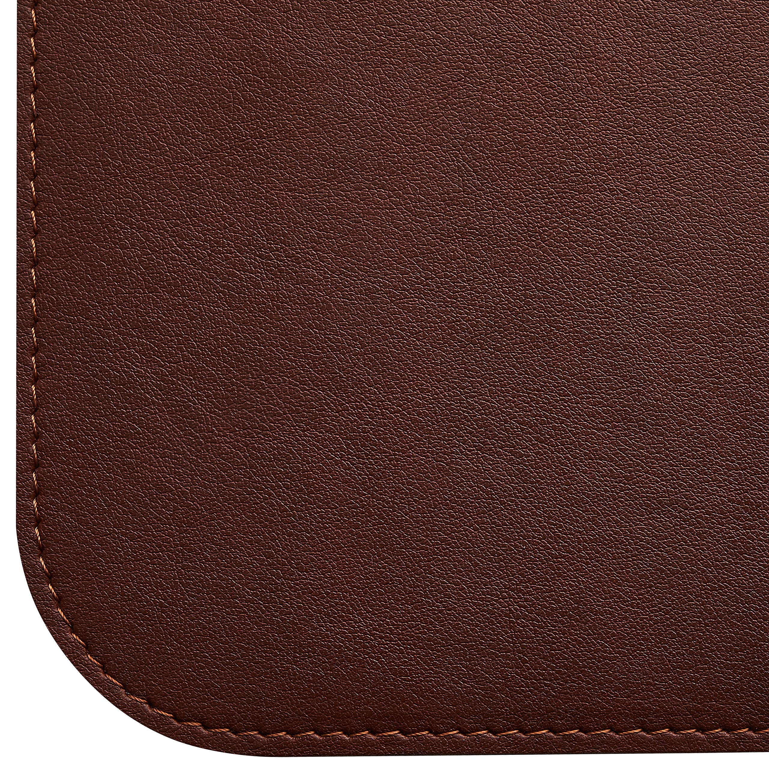 Gallaway Leather Desk Mat,Desk Writing Pad - Office Desk Pad, Large 36" x 17" Dark Brown, Desk Mats on Top of Desks, Gift Ready Elegant Computer Desk Mat Desk Cover Desk Pad Protector PU Leather