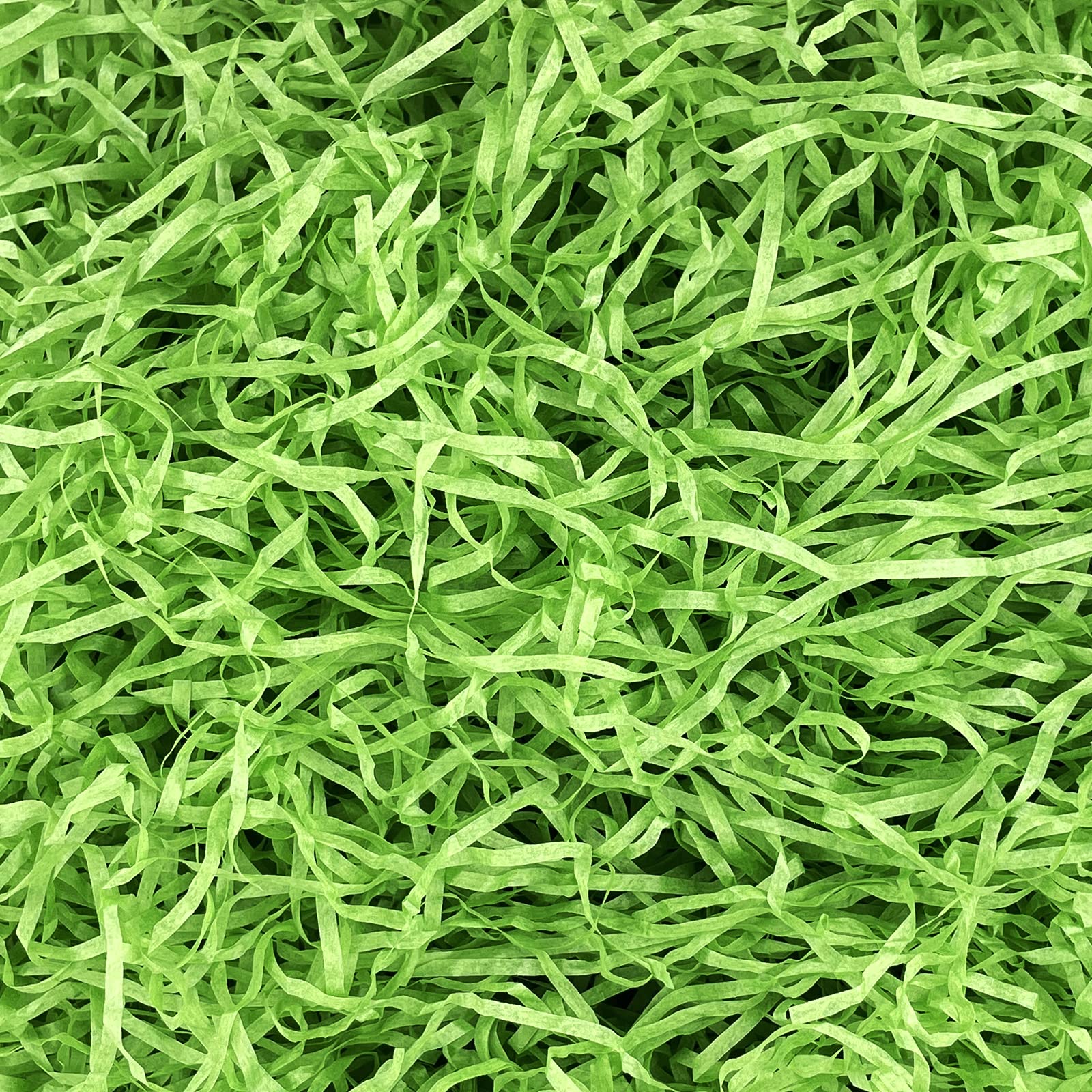 1LB Easter Green Grass Basket Filler Easter Grass Paper Shred Recyclable Paper Green Raffia Grass for Easter Party Eggs Decor Gift Basket Filler(500g/17.6oz)