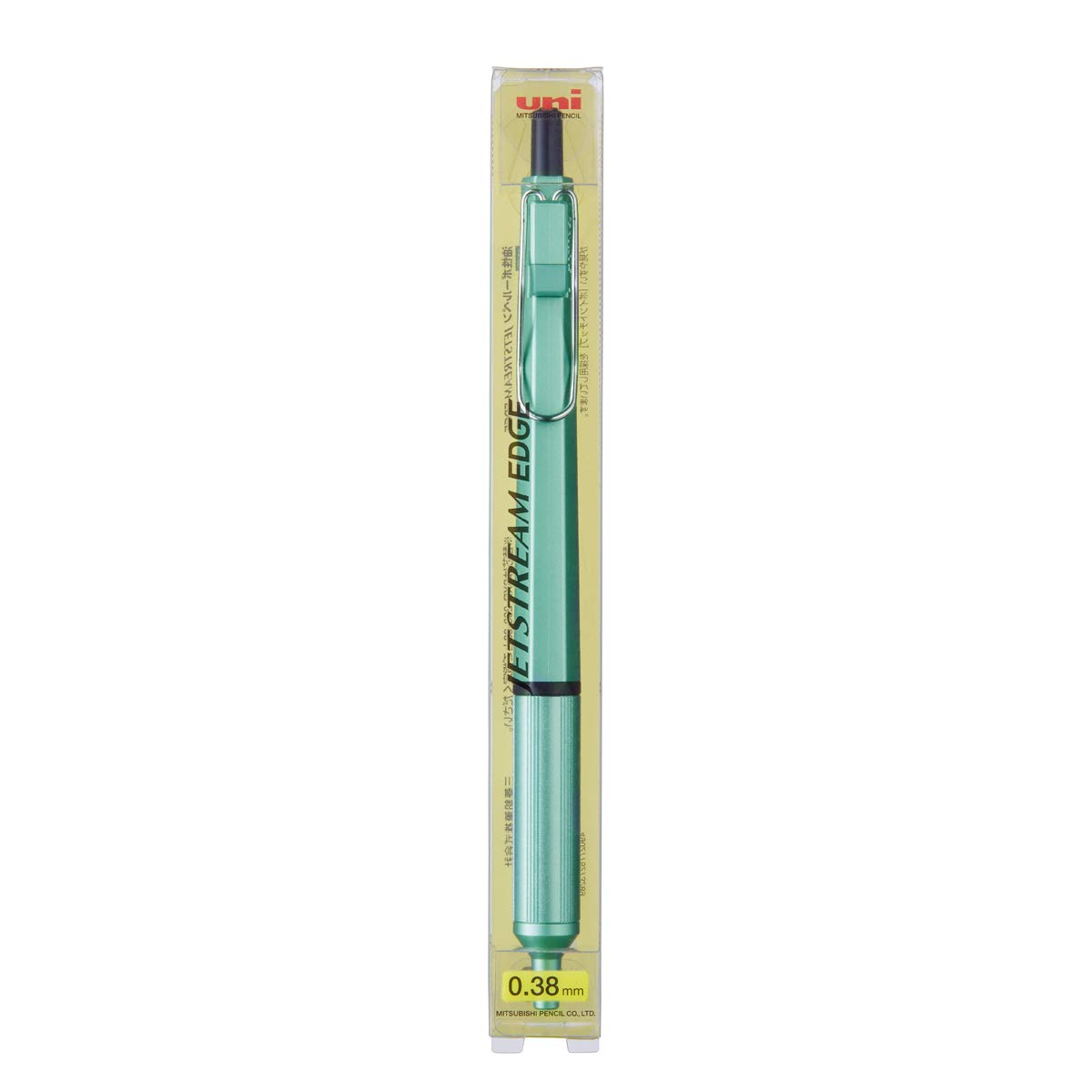 uni Jetstream EDGE 0.38mm Oil-based Ballpoint Pen, Mint Green Body (SXN100338.31)
