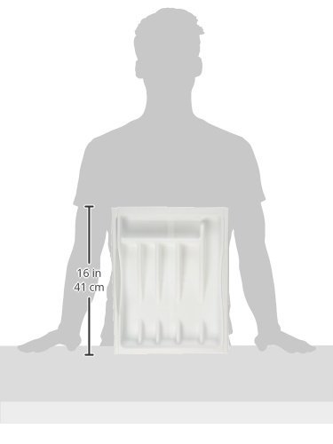 Rubbermaid Adjustable Cutlery Tray, White