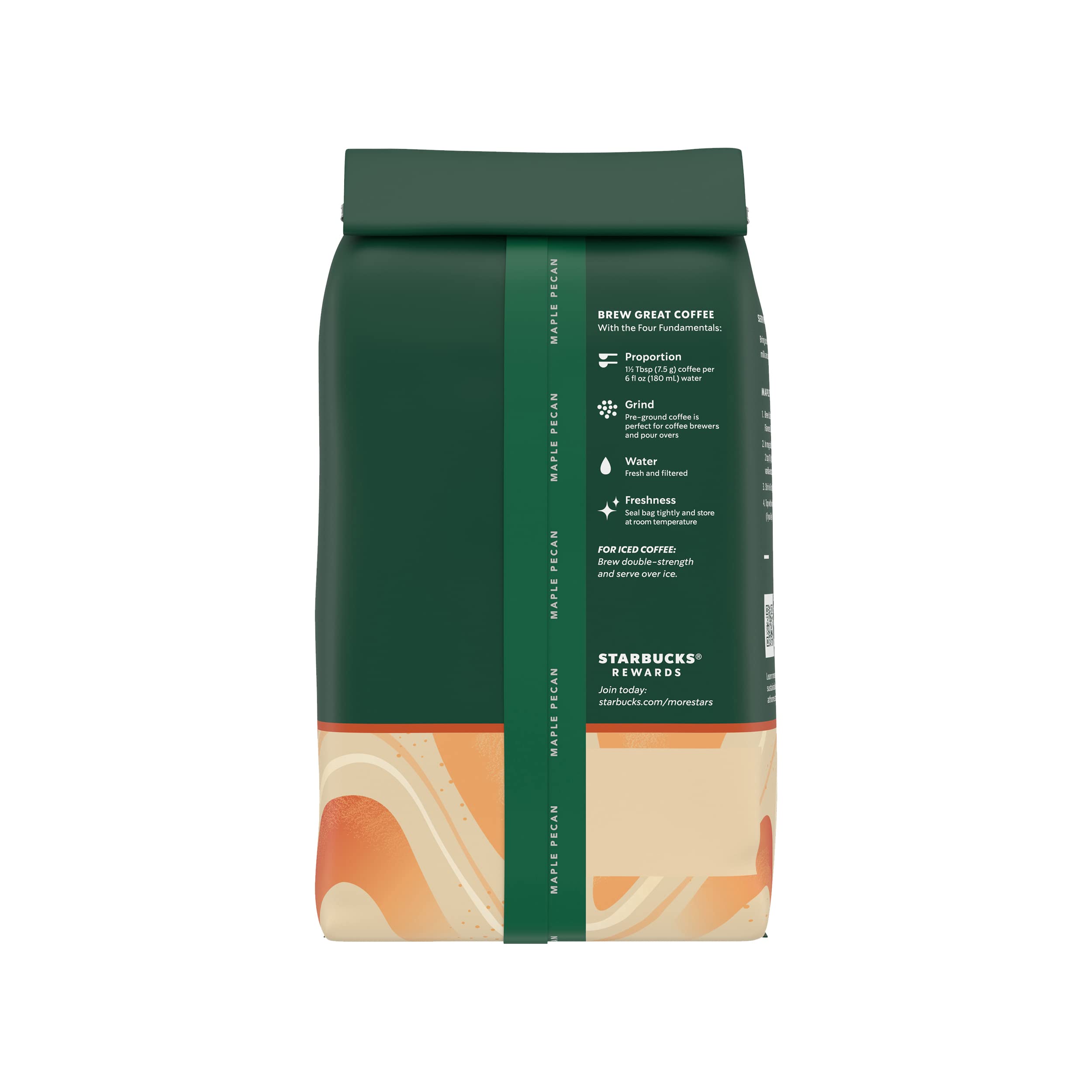 Starbucks Ground Coffee—Maple Pecan Flavored Coffee—Naturally Flavored—100% Arabica—1 bag (17 oz)