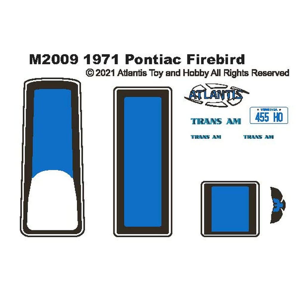 Atlantis 1971 Pontiac Firebird 1/32 Plastic Model Kit Made in The USA