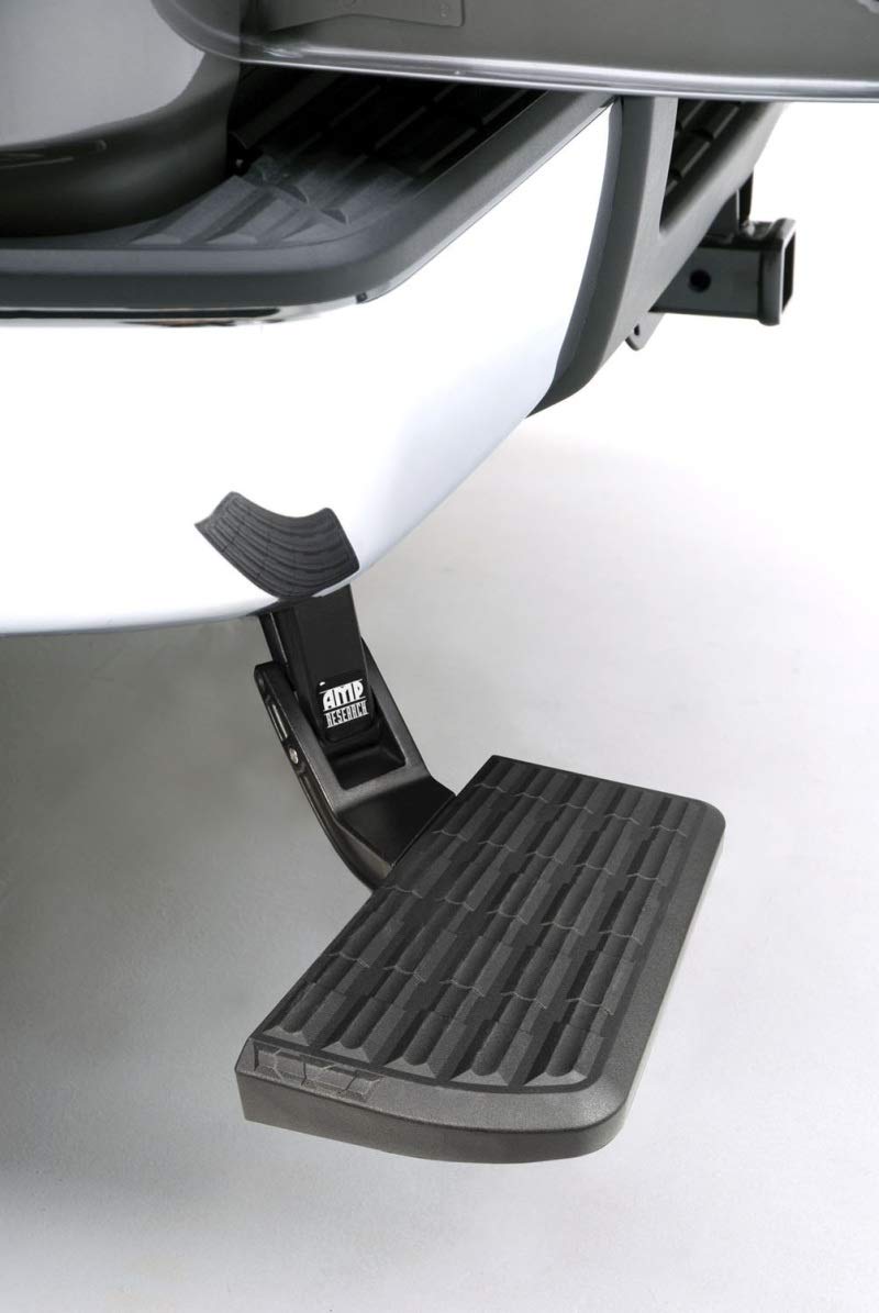 AMP Research 75301-01A BedStep Retractable Bumper Step for 1999-2006 Silverado & Sierra 1500/2500/3500, 2007 Silverado & Sierra Classic Models (Excludes Flareside),Black