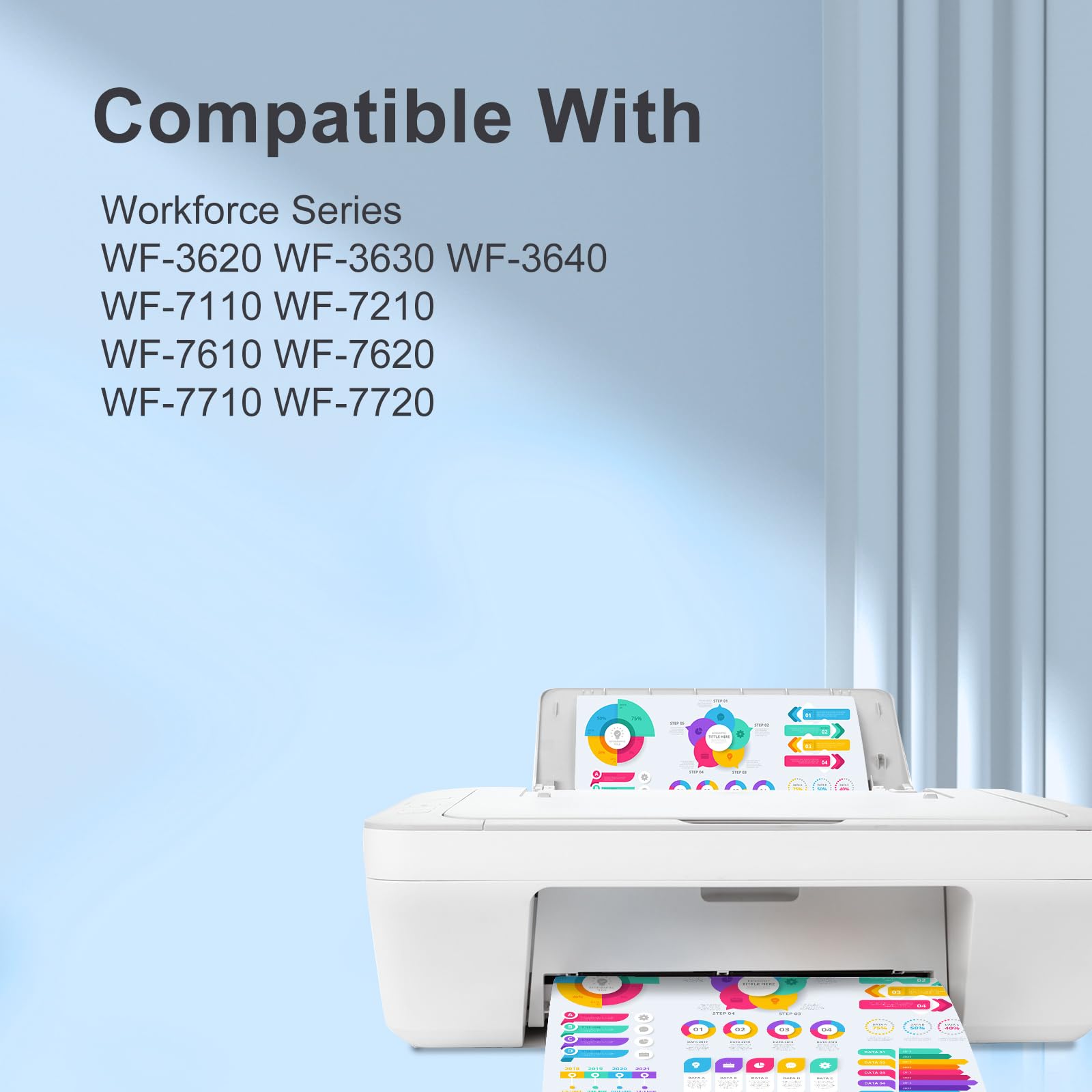 TEINO Remanufactured Ink Cartridges Replacement for Epson 252 XL 252XL for Epson Workforce WF-7710 WF-7720 WF-3640 WF-3620 WF-7620 WF-7610 (Black, 2 Pack)