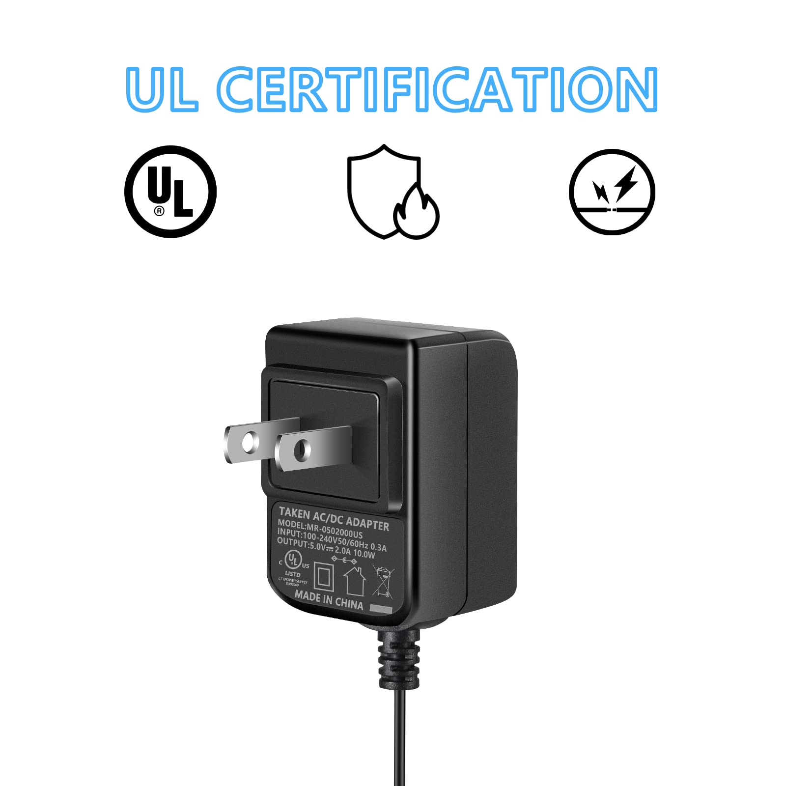 5V Replacement Cord for Graco Swing, Simple Swing, Glider LX, Glider Petite LX, Glider Elite, Glider Premier, Sweetpeace, Sweet Snuggle, DuetConnect LX, DuetSoothe (8.2FT)