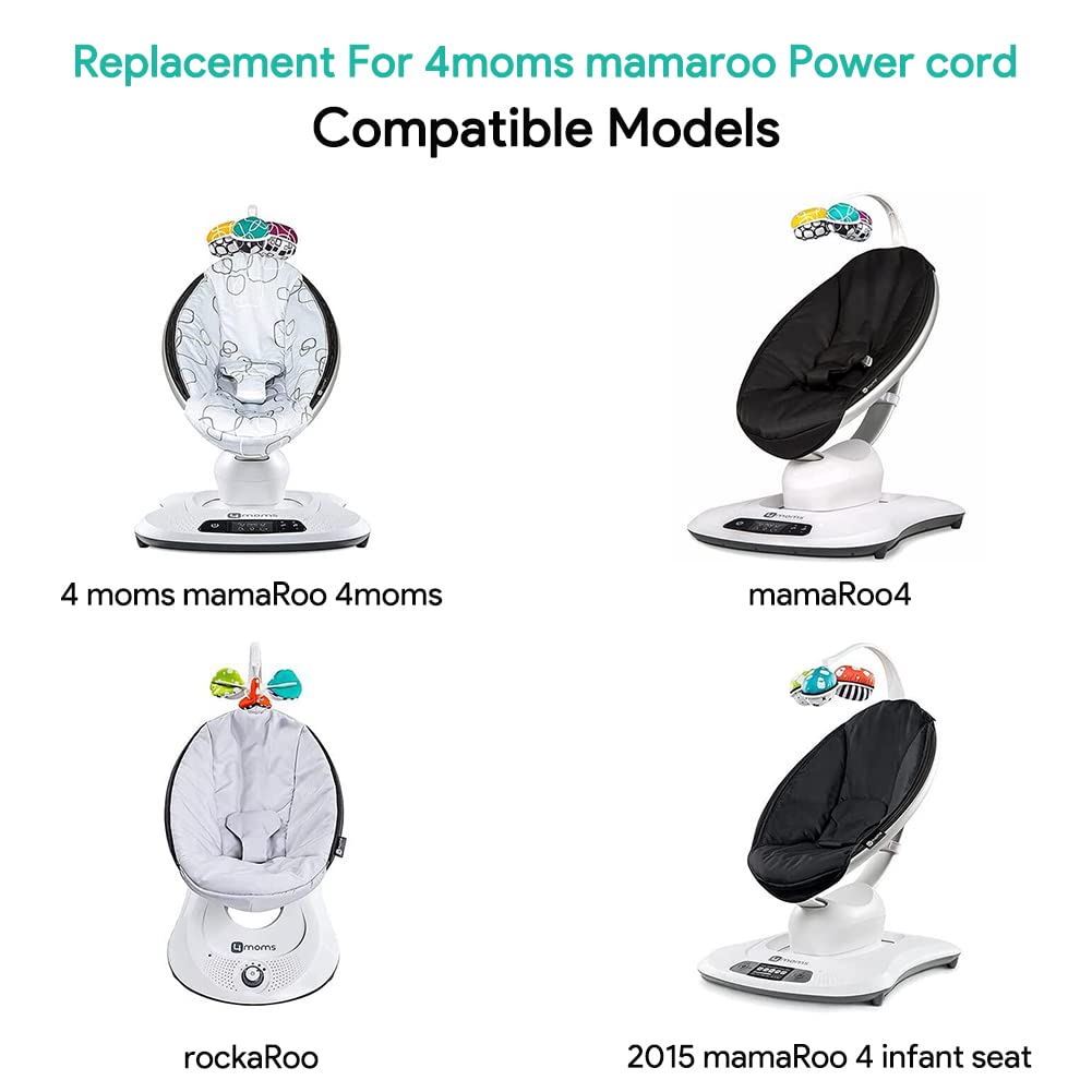 HKY AC Adapter Power Cord Compatible with 12V mamaRoo 4 Infant Seat, 2015 mamaRoo Infant Seat, rockaRoo Baby Swing, OH-1048B1203000U / OH-1048B1203000-U Replacement Charger