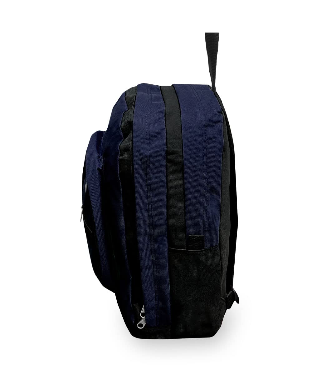 Everest Double Main Compartment Backpack, Navy, One Size