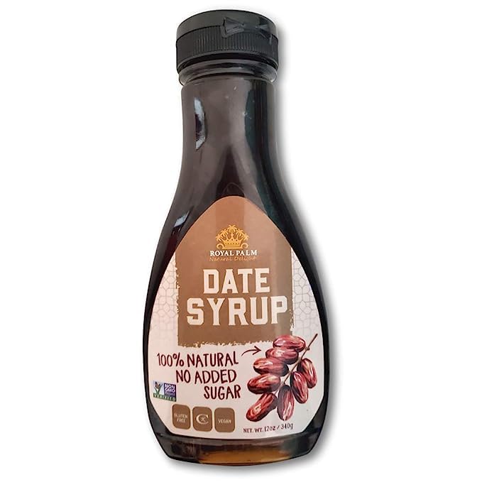 Date Syrup | Royal Palm | 12oz | 100% Natural | NO Added Sugar | Non GMO | Kosher