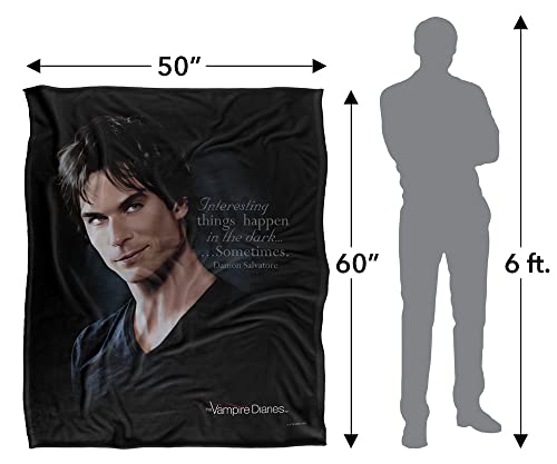 Vampire Diaries Sometimes Officially Licensed Silky Touch Super Soft Throw Blanket 50" x 60"