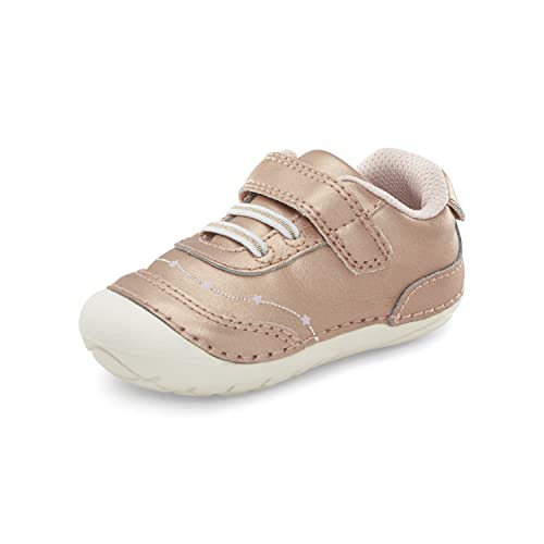 Stride Rite Baby Girls Soft Motion Adalyn First Walker Shoe, Rose Gold, 3 Wide Infant