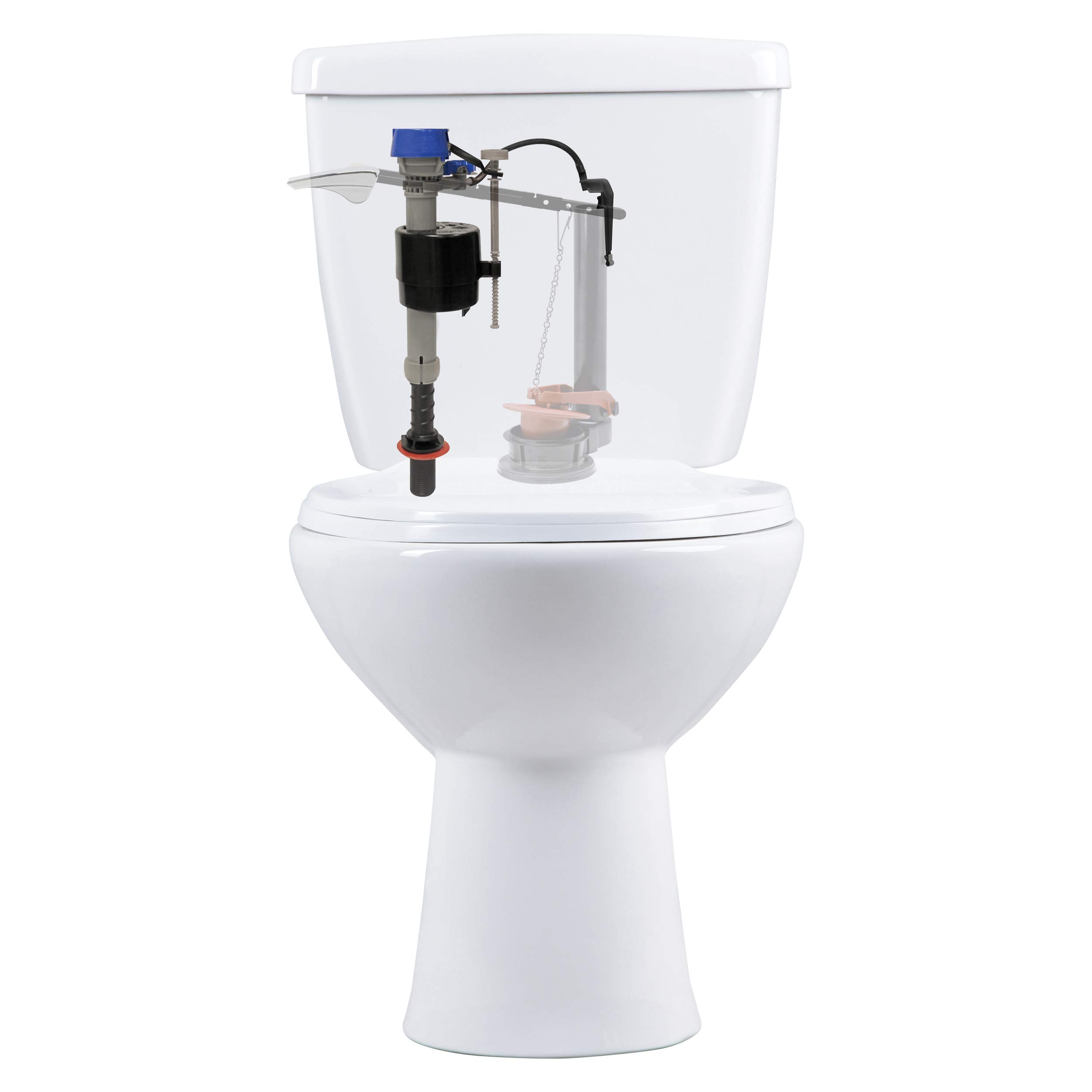 Fluidmaster 400H-5003 Performax Universal Toilet Fill Valve with Tank and Bowl Water Control 2-Pack, Blue