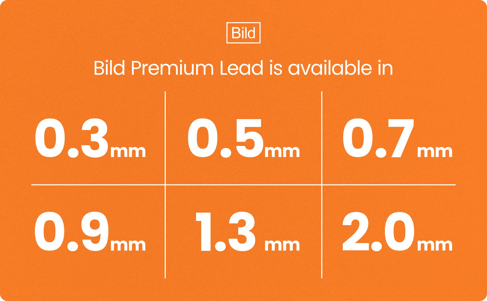 Bild Premium 1200 leads of 0.7 mm Mechanical Pencil Lead Refills (HB Mega, 0.7 mm)