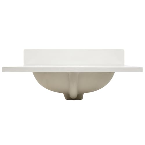 31 Inch Cultured Marble Vanity Top with Backsplash, Improved Package, Ivory β Design House, 586289