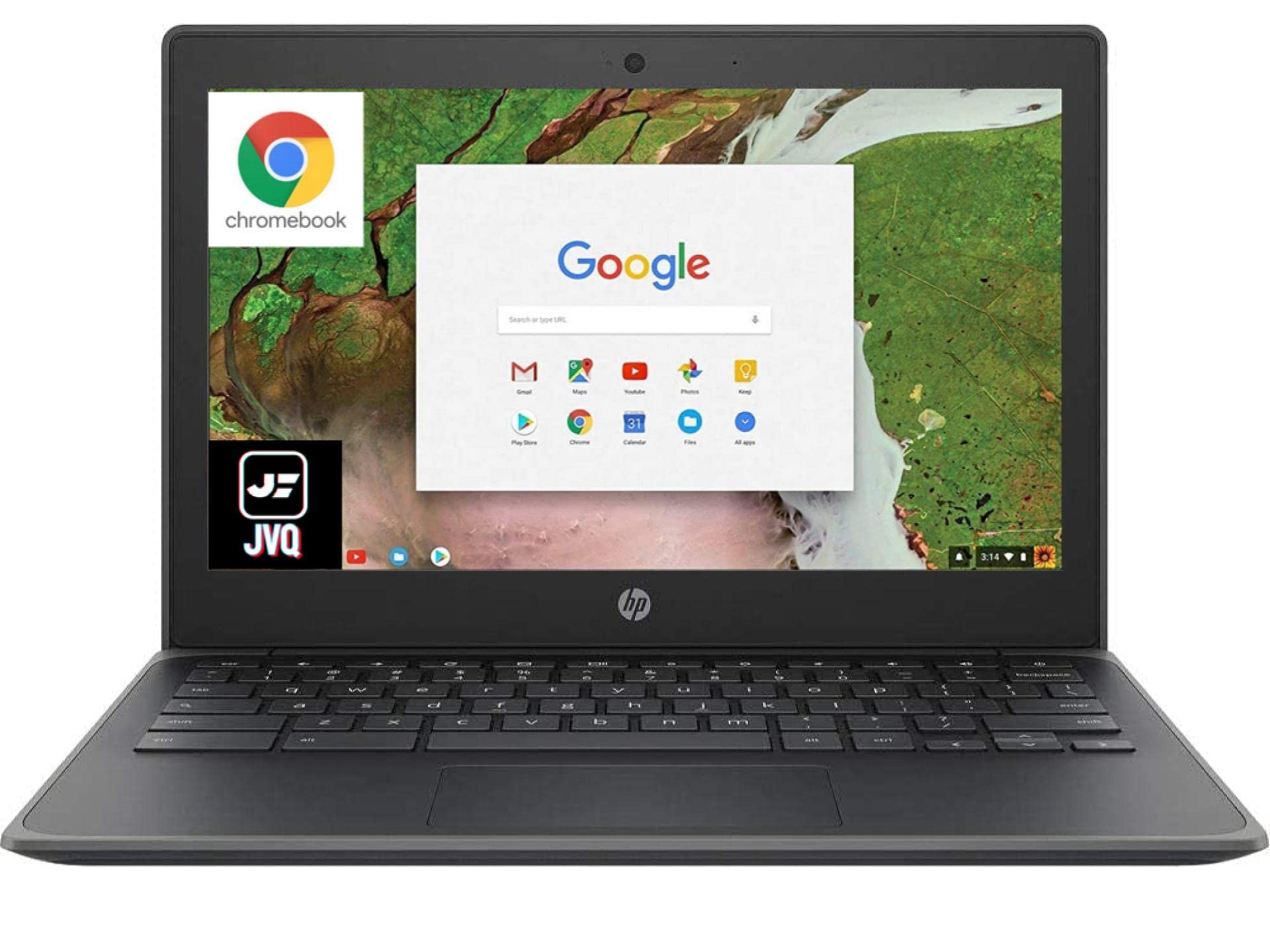 2022 Newest HP Chromebook 11A G8 Education Edition, 11.6" HD Display, AMD A4-9120C(up to 2.4GHz), 4GB Memory, 160GB Space(32GB eMMC+128GB Card), Webcam, USB-C, WiFi, Bluetooth, Chrome OS, JVQ MP