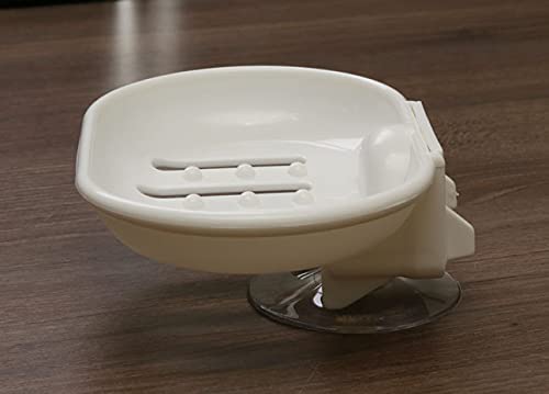 Soap Dish Suction Cup Adhesive Shower Holder Kitchen Sink on Wall Counter top Bottom Japan