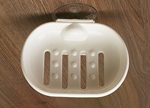 Soap Dish Suction Cup Adhesive Shower Holder Kitchen Sink on Wall Counter top Bottom Japan