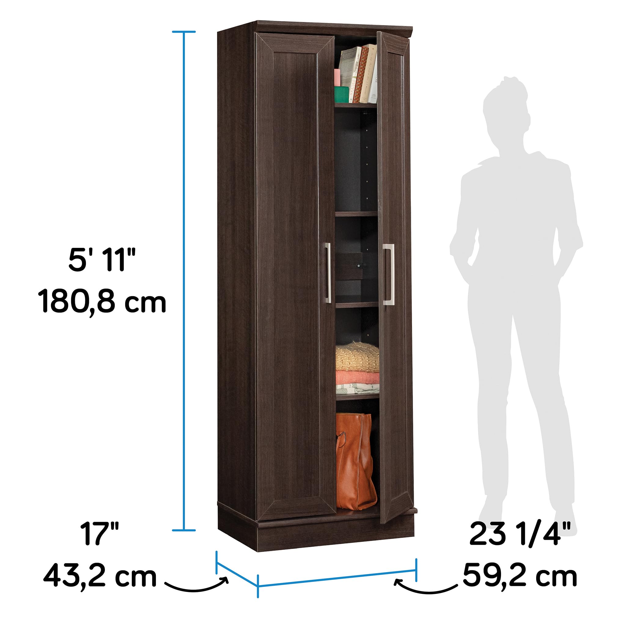 Sauder HomePlus Storage Cabinet, Dakota Oak finish