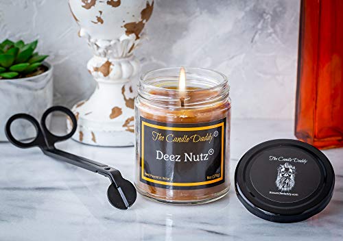 Deez Nutz - Funny Banana Nut Bread Scented Candle - Christmas, New Years - Long Burn Time - Hand Poured in USA - 6oz