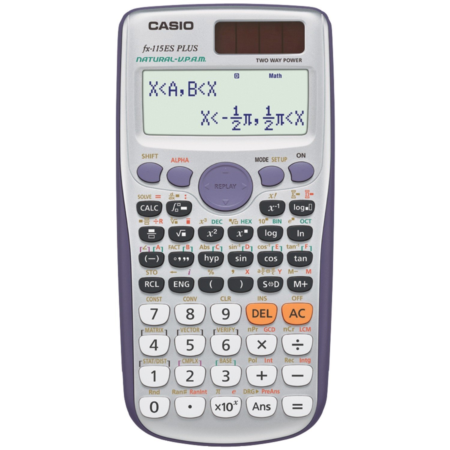 Casio Advanced Scientific Calculator with 2-Line Natural Textbook Display (FX-115ES)