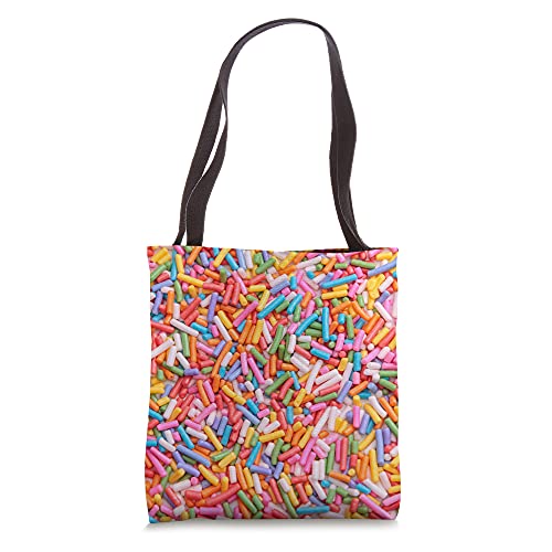 Colorful Candy Rainbow Sprinkles Tote Bag