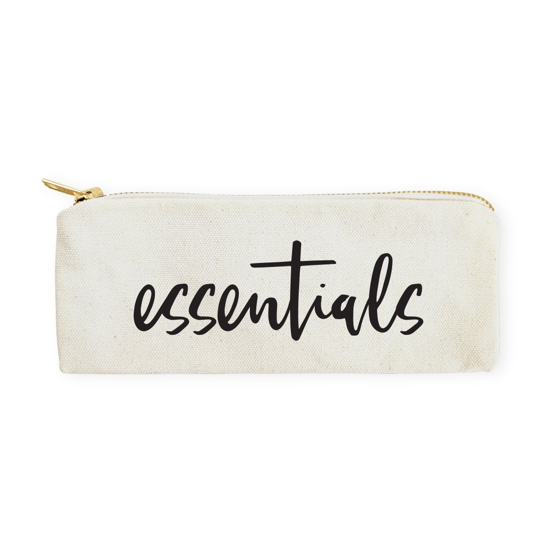The Cotton & Canvas Co. Essentials Pencil Case, Cosmetic Case and Travel Pouch for Office and Back to School
