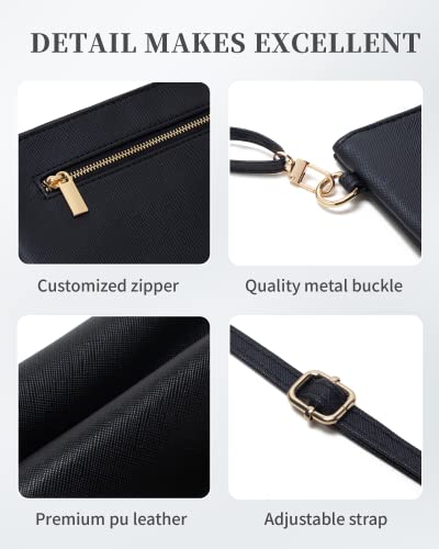 Vorspack Crossbody Bag for Women Small Crossbody Purse PU Leather Shoulder Handbag with Adjustable Strap