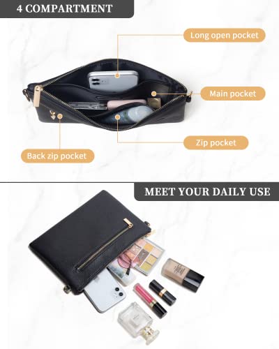 Vorspack Crossbody Bag for Women Small Crossbody Purse PU Leather Shoulder Handbag with Adjustable Strap