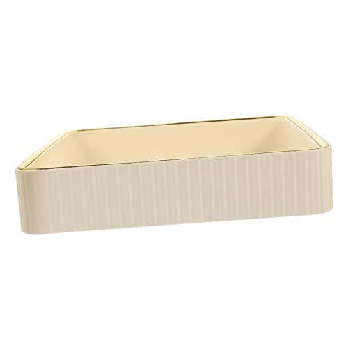 BESTOYARD 3pcs Leather Storage Tray Jewelry Dish Tray Luxury Decor Ring Display Holder Perfume Organizer Ring Dish Faux Leather Tray Jewelry Display Plate Storage Plate Jewelry Display Tray