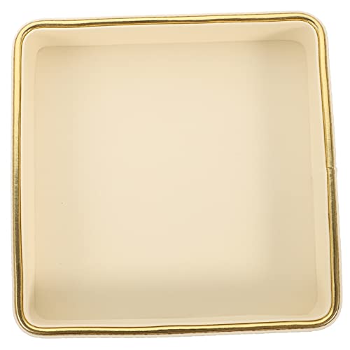 BESTOYARD 3pcs Leather Storage Tray Jewelry Dish Tray Luxury Decor Ring Display Holder Perfume Organizer Ring Dish Faux Leather Tray Jewelry Display Plate Storage Plate Jewelry Display Tray