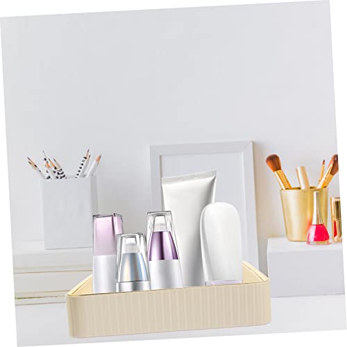 BESTOYARD 3pcs Leather Storage Tray Jewelry Dish Tray Luxury Decor Ring Display Holder Perfume Organizer Ring Dish Faux Leather Tray Jewelry Display Plate Storage Plate Jewelry Display Tray