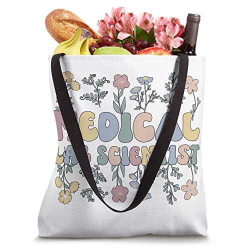 Groovy Medical Lab Scientist Proud Med Lab Scientist Tote Bag