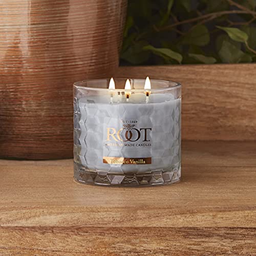 Root Candles Honeycomb Beeswax Blend Scented Candle, 12-Ounce, Tobacco Vanilla