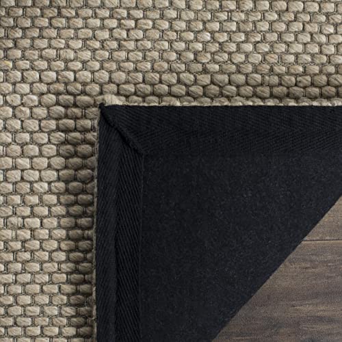 SAFAVIEH Natura Collection 9' x 12' Beige NAT801B Handmade Premium Wool Living Room Dining Bedroom Area Rug
